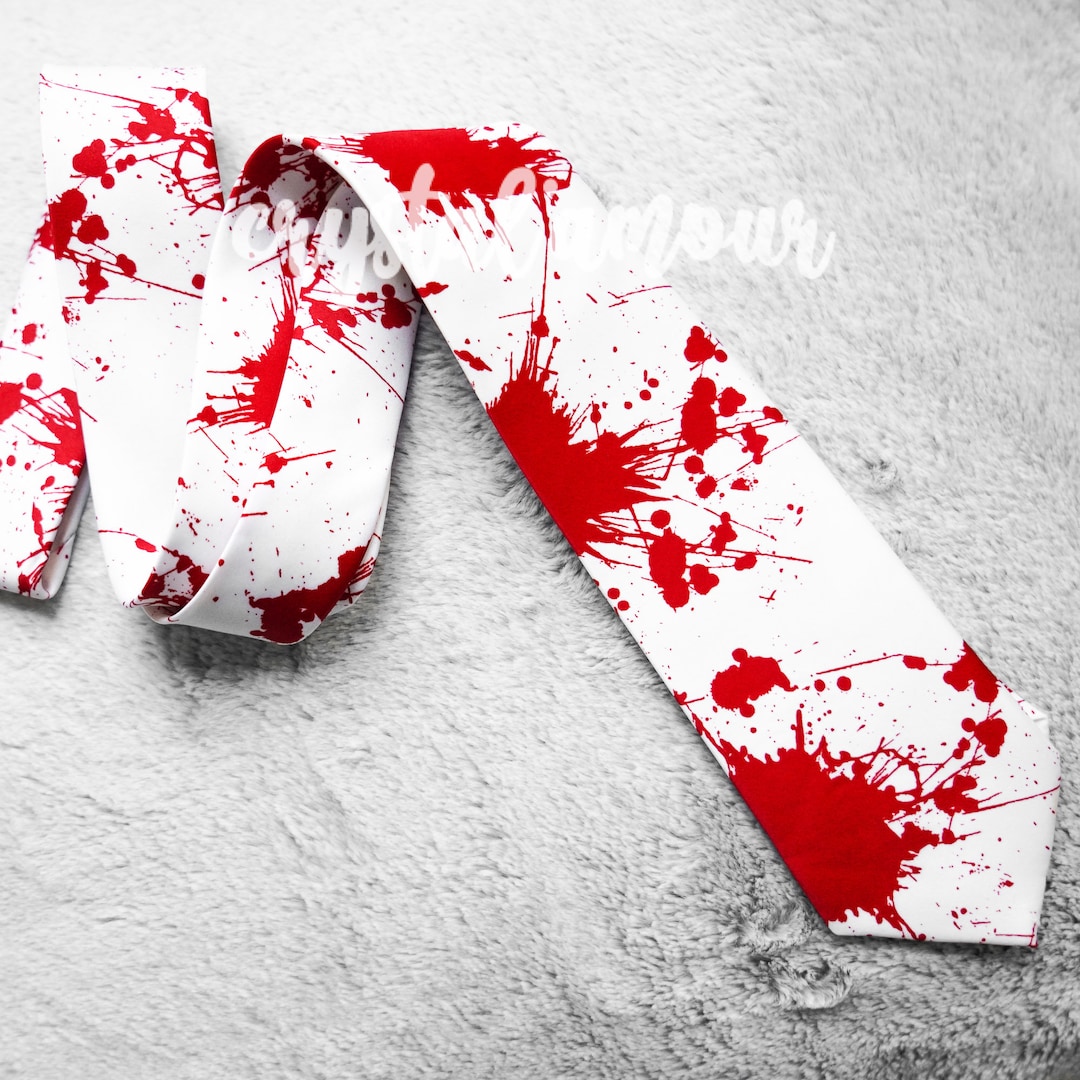 Halloween Costume, Bloody Necktie, Halloween Necktie, Vampire Costume ...