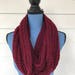 Scarf, Crochet Long Scarf in Maroon, Maroon Scarf, Chunky Maroon Scarf ...