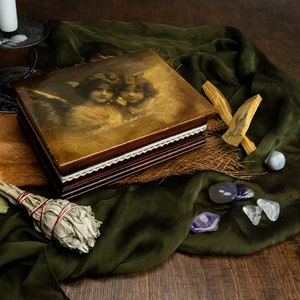 Retro Angels Divination Cards Box, Tarot Deck Holder, Old Photo ...