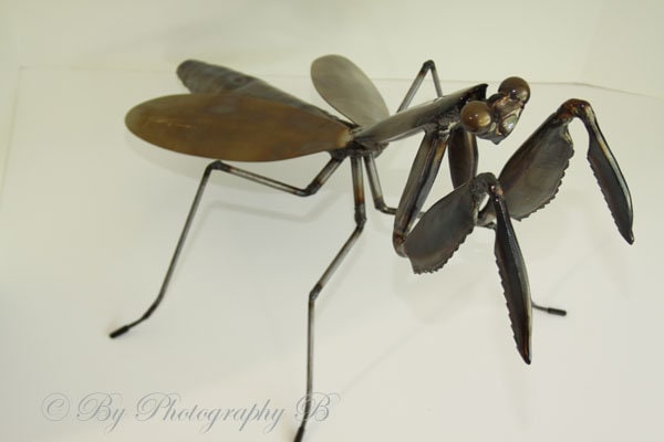 Praying Mantis Metal Sculpture - Etsy