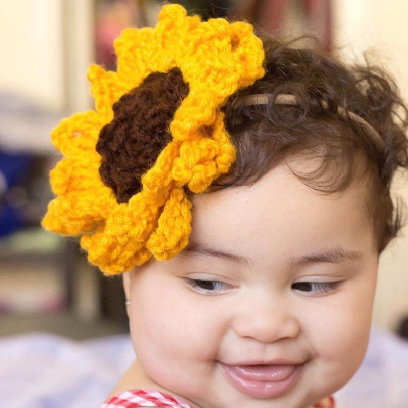 Sunflower Headband - Etsy