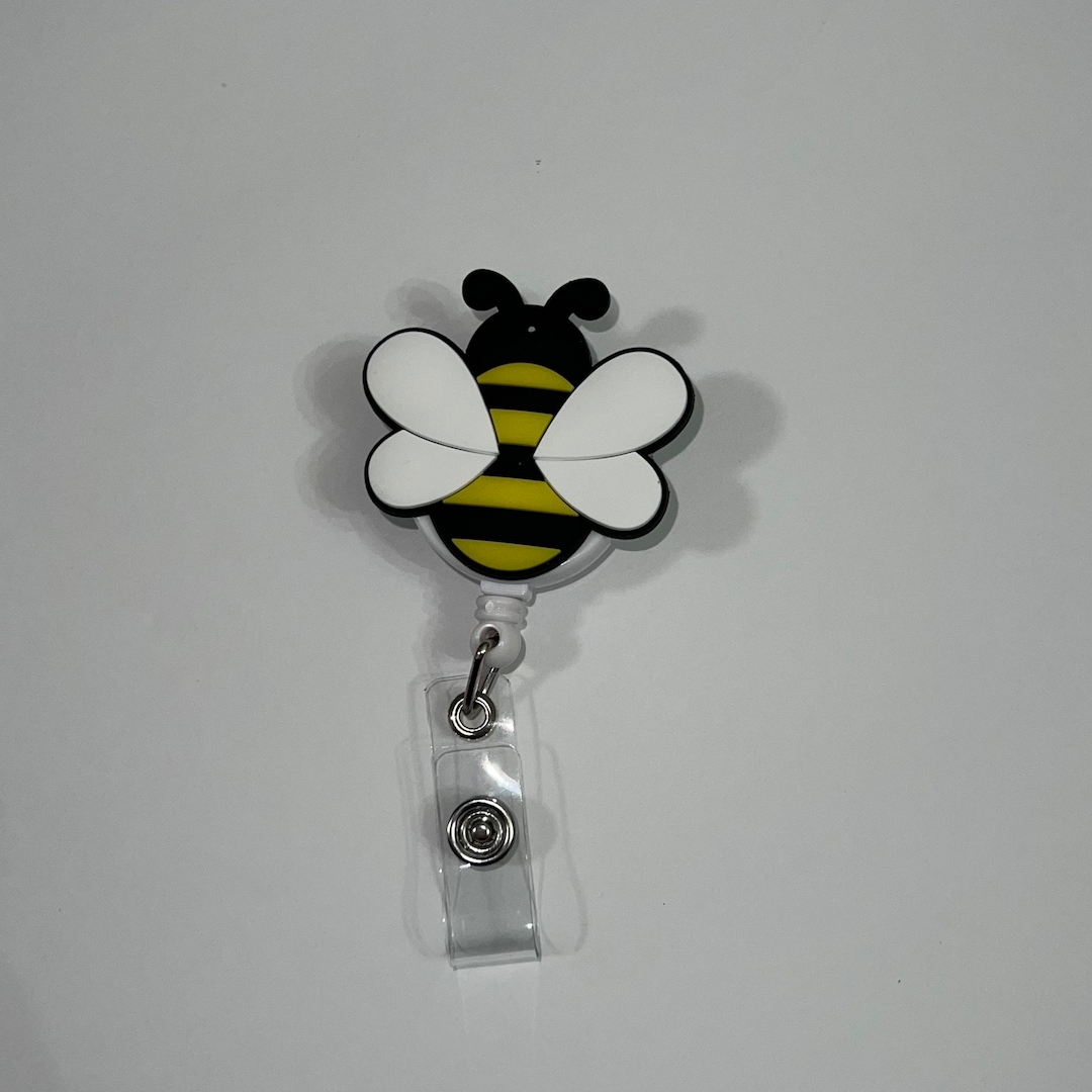 Cute Bee Badge Reel, Cute Bee Nurse Badge, CNA Badge Reel, MA Badge ...