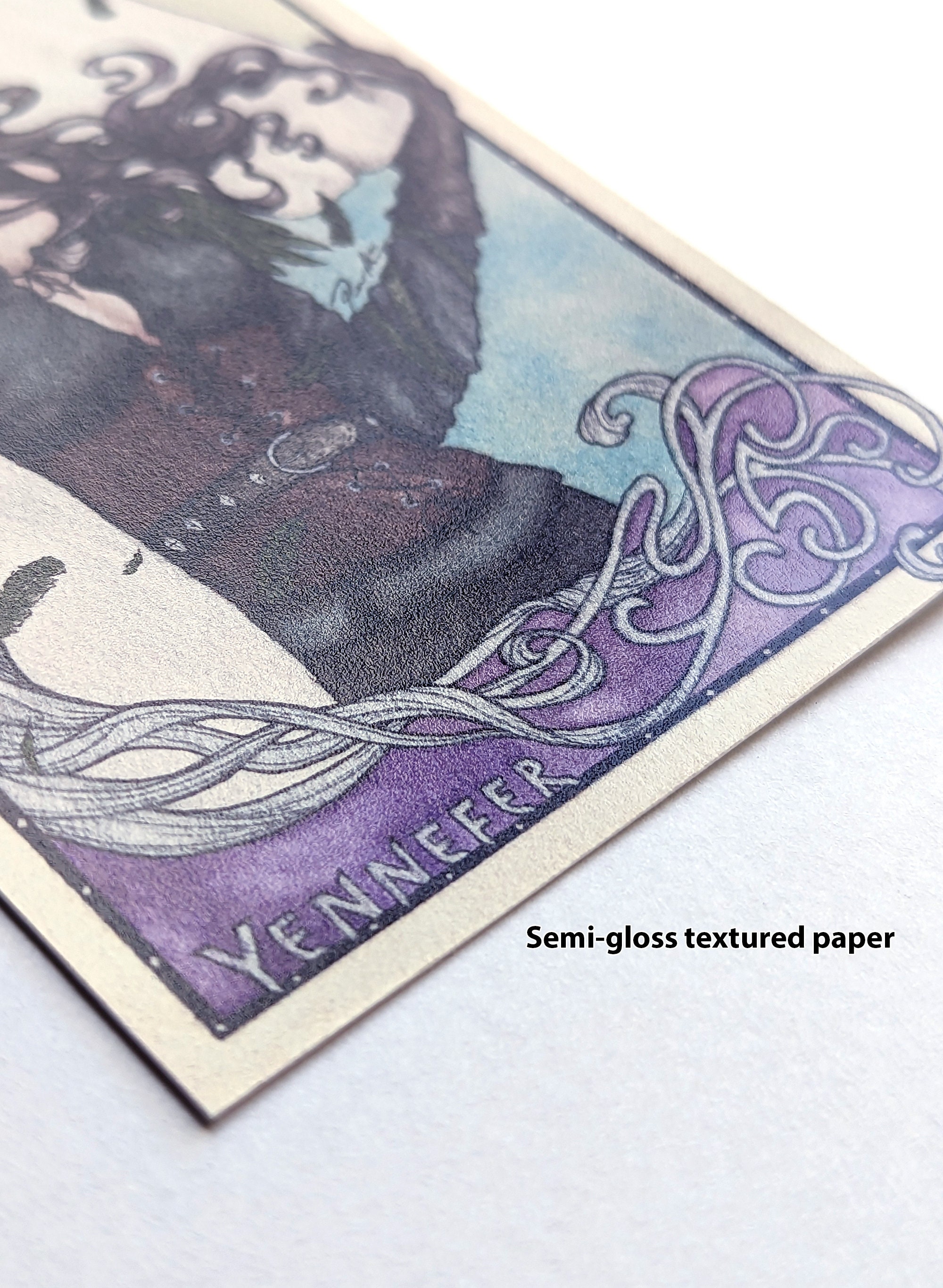 Yennefer Witcher Fan Art Print Art Nouveau Style - Etsy