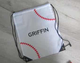 Baseball Drawstring Bag - Etsy