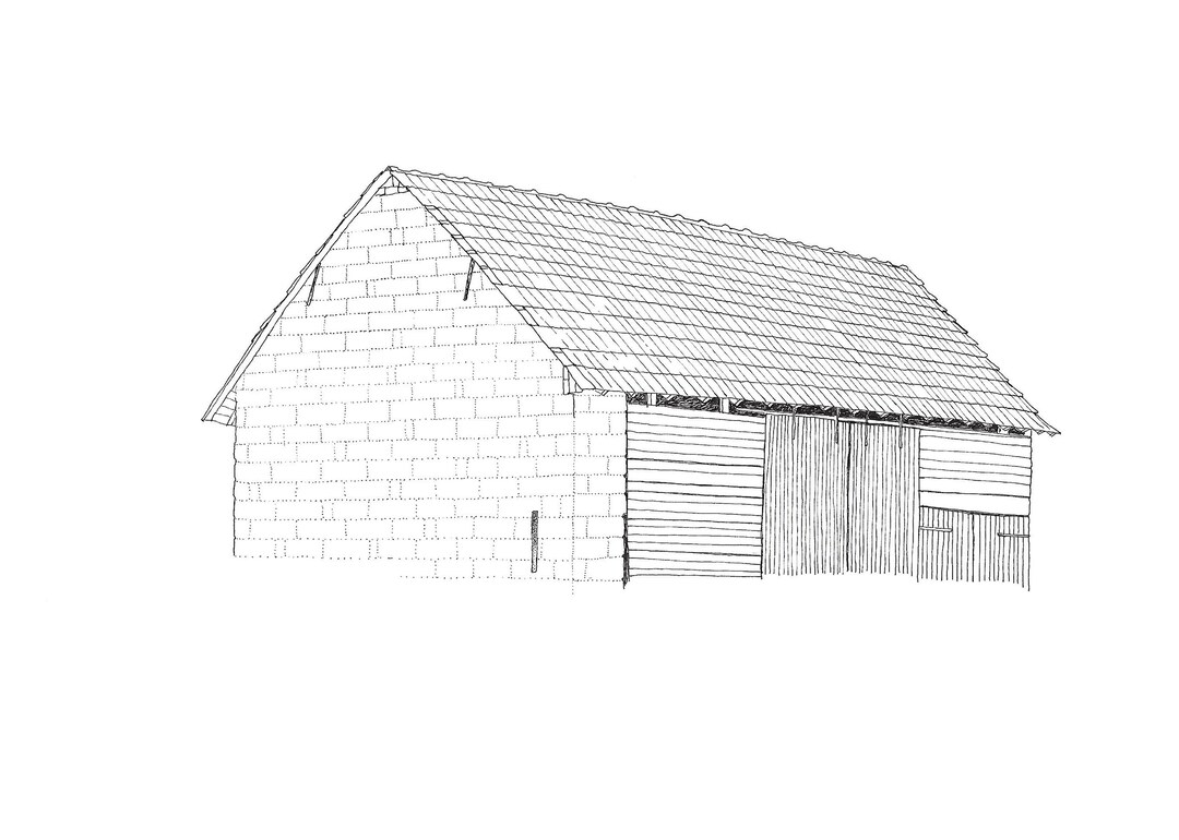 Original Drawing "barn 27“ in Pencil and Ink on Paper - Etsy