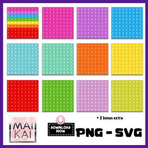 Pop It Digital Paper Pop It Png Pop It Svg Rainbow great - Etsy Canada