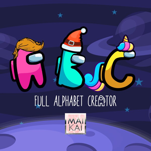 Among Us Alphabet - Etsy