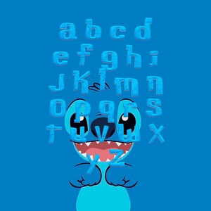 Lilo and Stitch 3d Alphabet Stitch Clipart Stitch Alphabet - Etsy