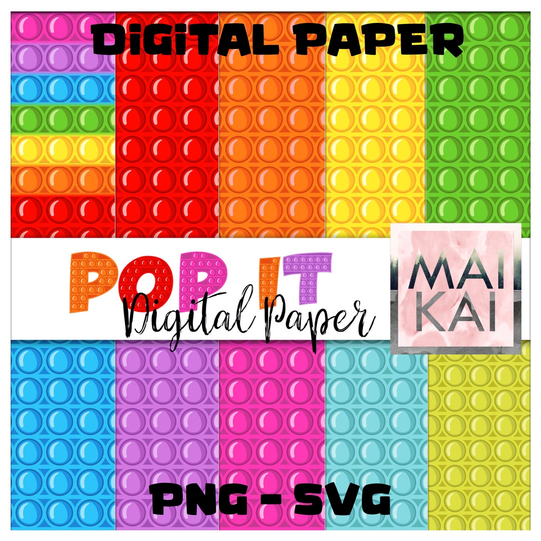 Pop It Digital Paper Pop It Png Pop It Svg Rainbow great - Etsy Canada
