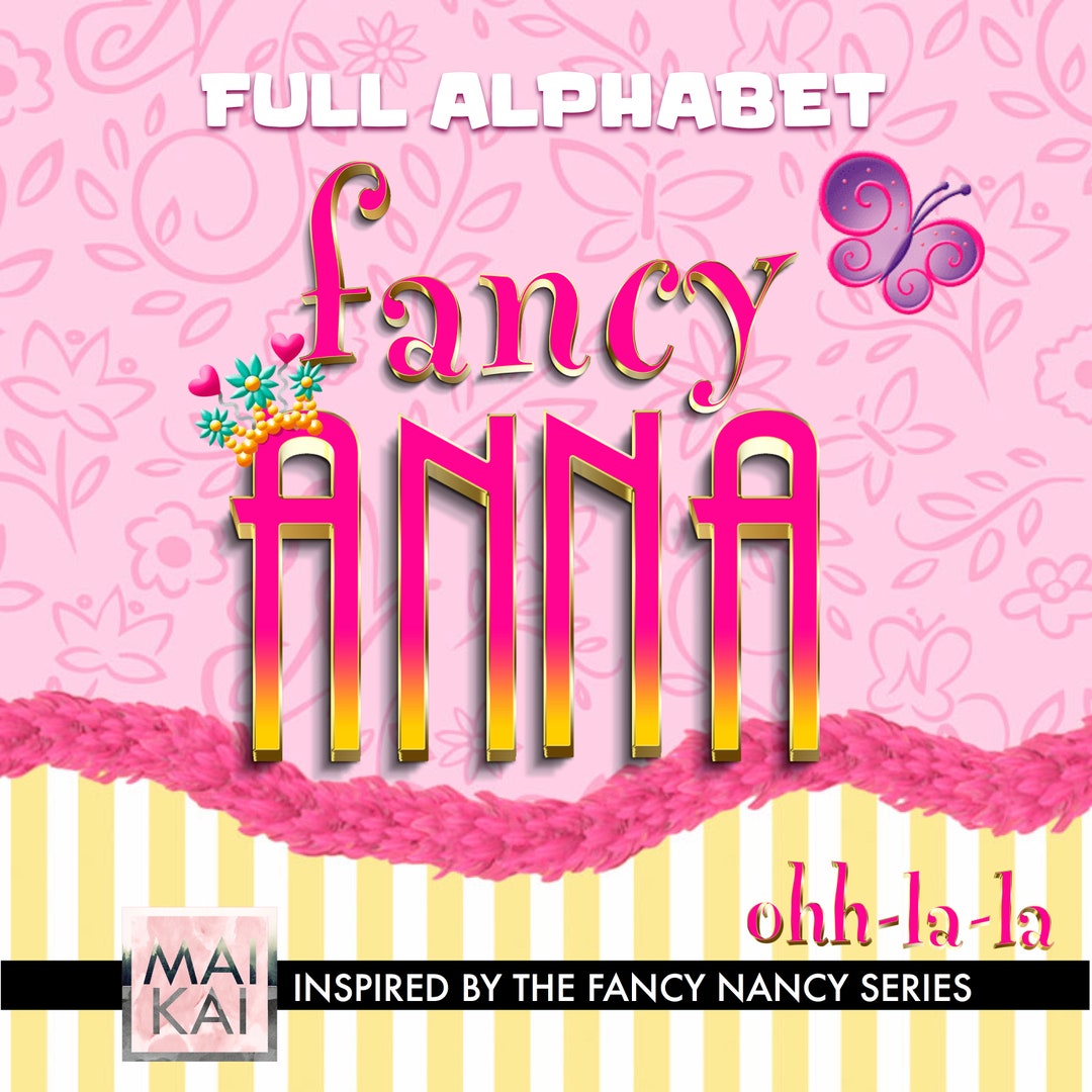 Fancy Nancy Alphabet Fancy Nancy Clipart Disney Serie - Etsy Australia