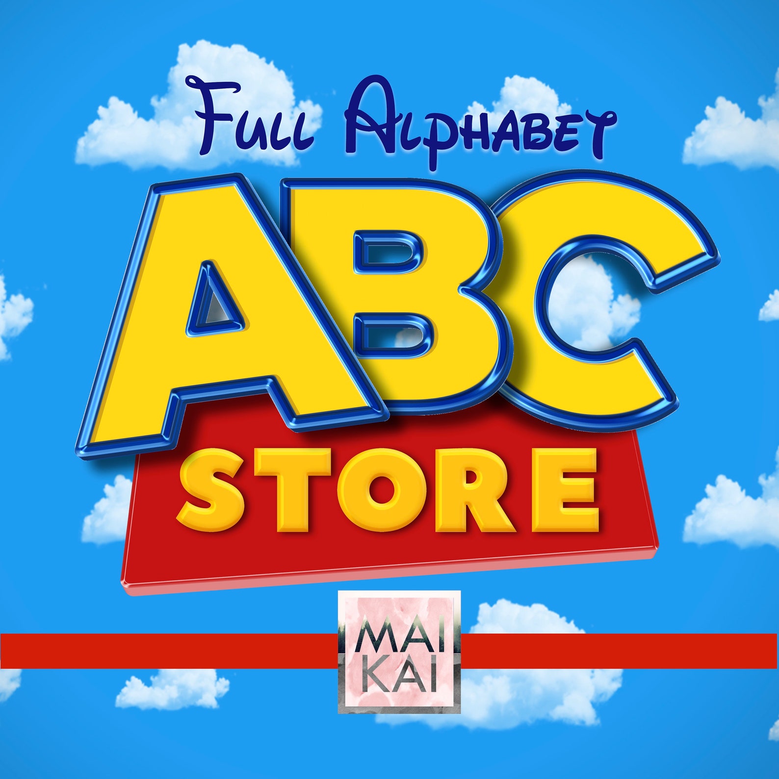 Toy Story Alphabet Toy Story Clipart Toy Story Custom Name - Etsy