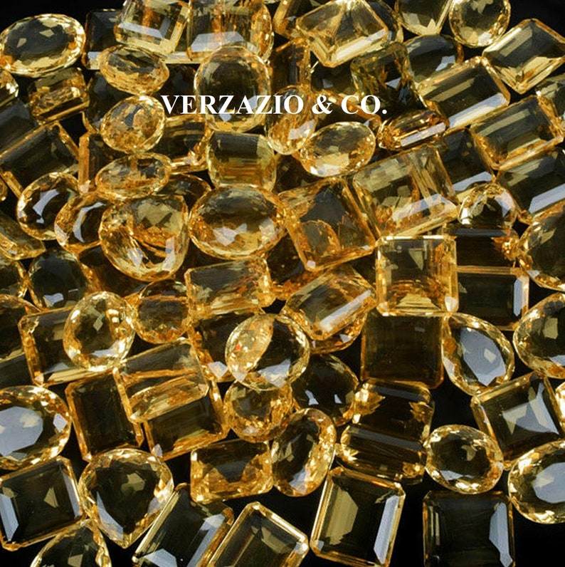 Natural Citrine Gemstone Lot: 25+ Carats, Mixed Cut, VVS-SI Clarity - Etsy