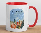 Atlanta Mug. Atlanta Georgia Coffee Mug. Atlanta Skyline. | Etsy