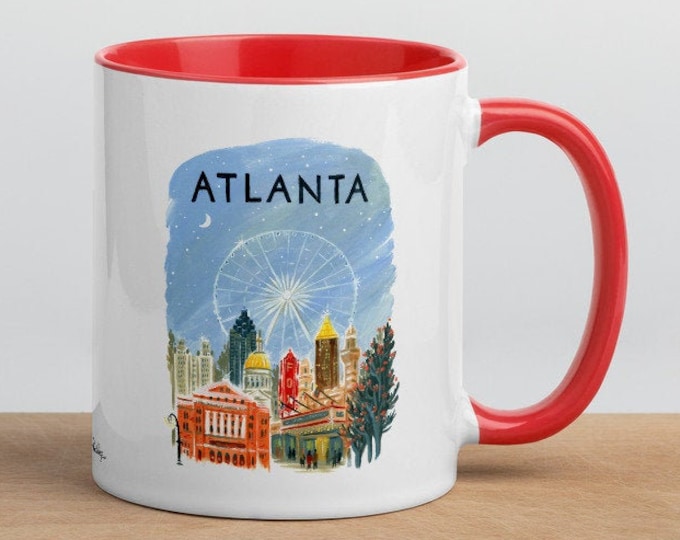 Atlanta Mug. Atlanta Georgia Coffee Mug. Atlanta Skyline. Atlanta ...