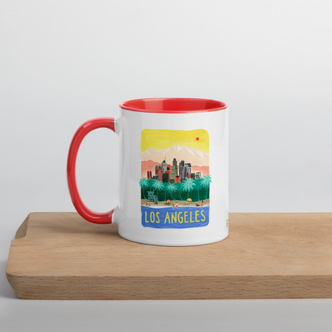 Los Angeles Mug. Los Angeles California Coffee Mug. Los | Etsy