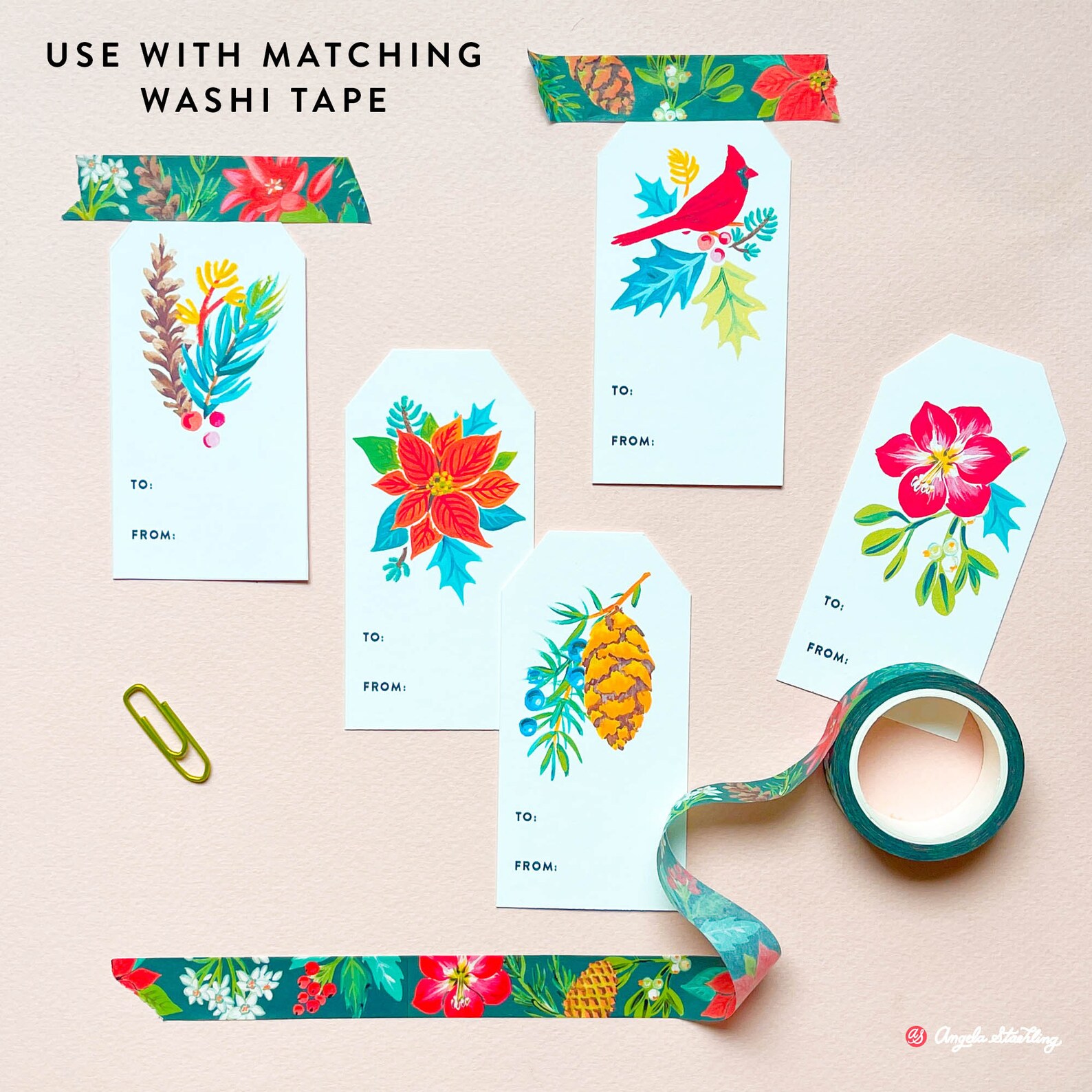 Printable Christmas Gift Tags Digital Gift Tags Christmas - Etsy