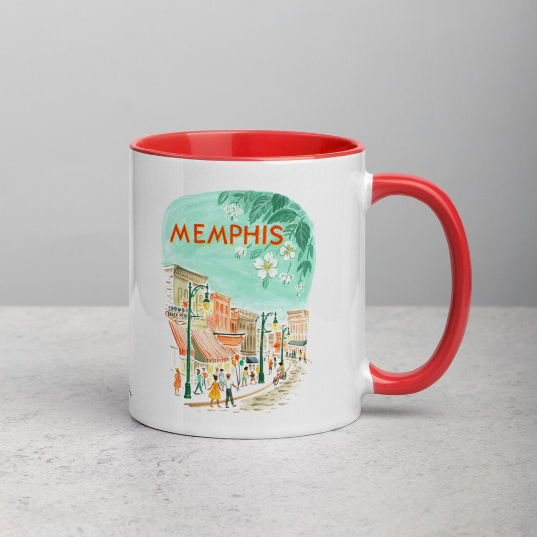 Memphis Mug. Memphis Coffee Mug. Memphis Skyline. Beale Street Art ...