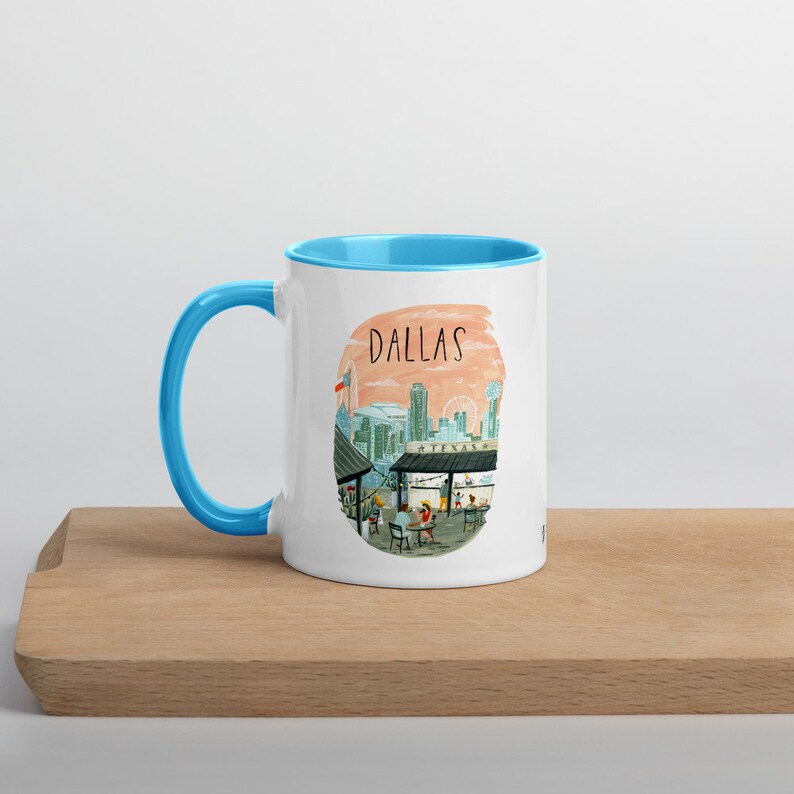 Dallas Texas Mug. Dallas Texas Coffee Mug. Dallas Skyline. - Etsy