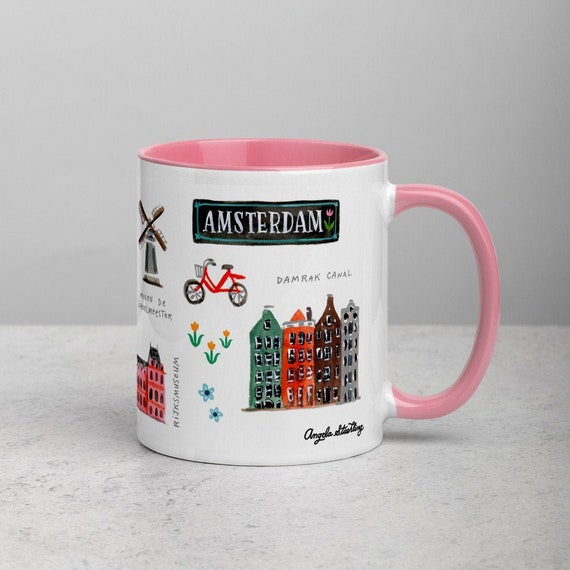 Amsterdam Coffee Mug Amsterdam Coffee Cup Amsterdam Gift - Etsy UK