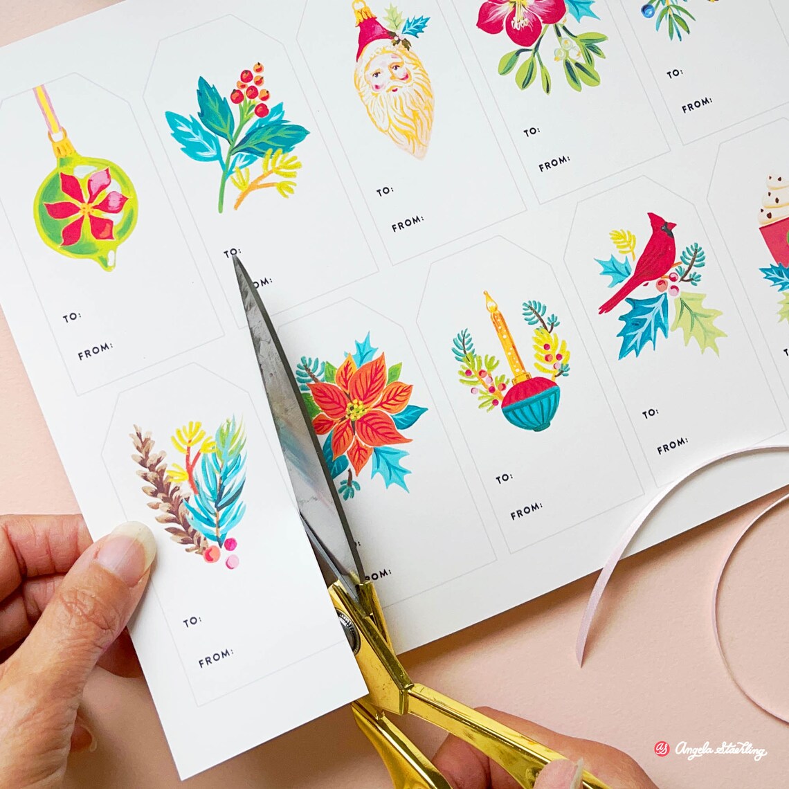 Printable Christmas Gift Tags Digital Gift Tags Christmas - Etsy