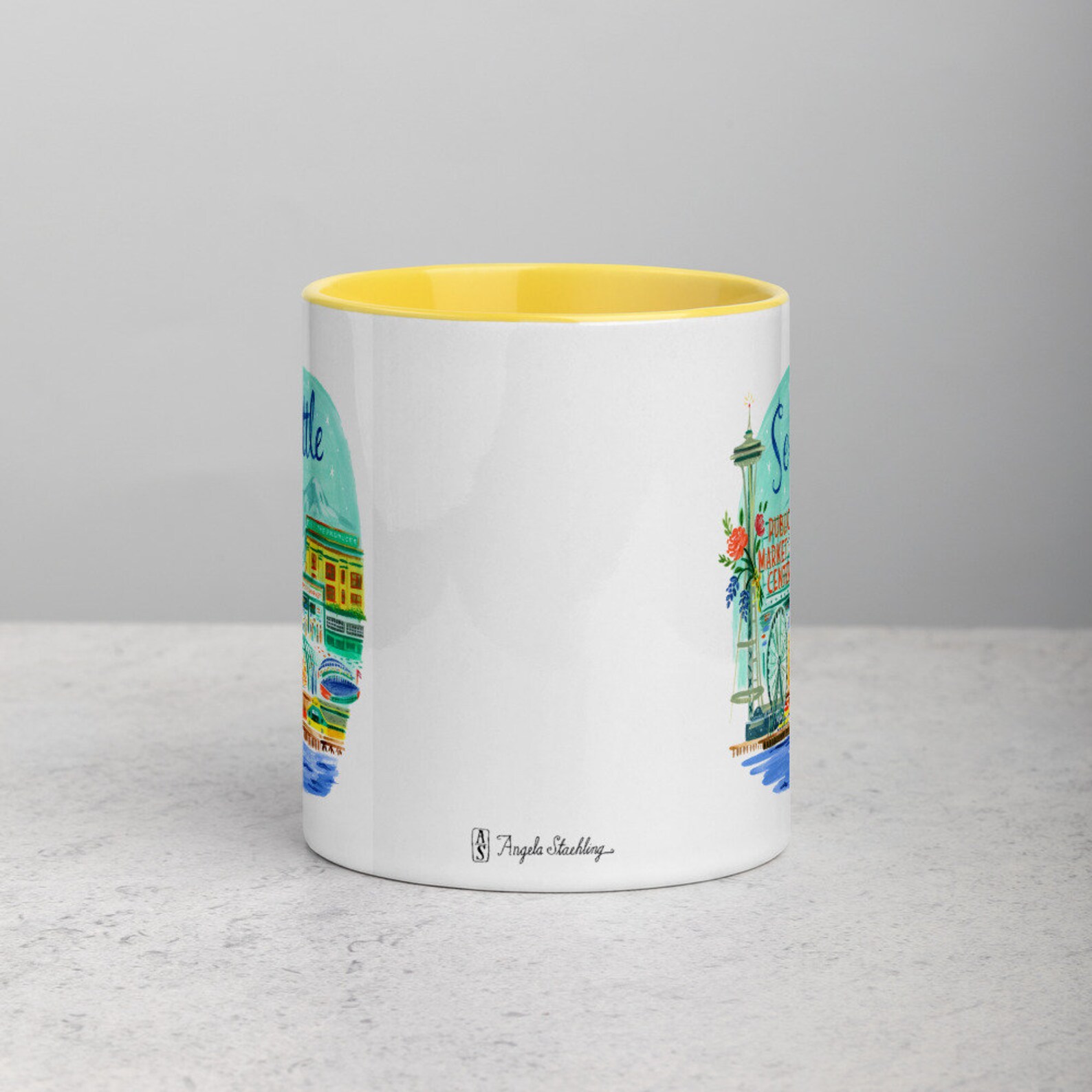 Seattle Mug. Seattle Washington Coffee Mug. Seattle Skyline. - Etsy
