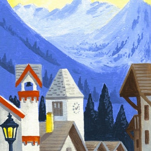 Vail Colorado Ski Art Print. Vail Colorado Poster. Vail Colorado Ski ...
