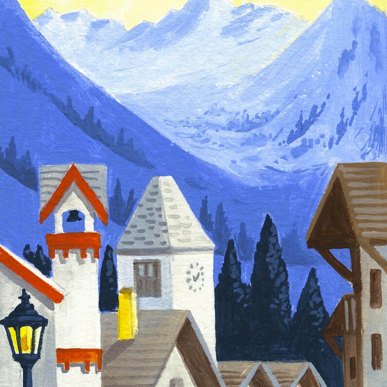 Vail Colorado Ski Art Print. Vail Colorado Poster. Vail - Etsy