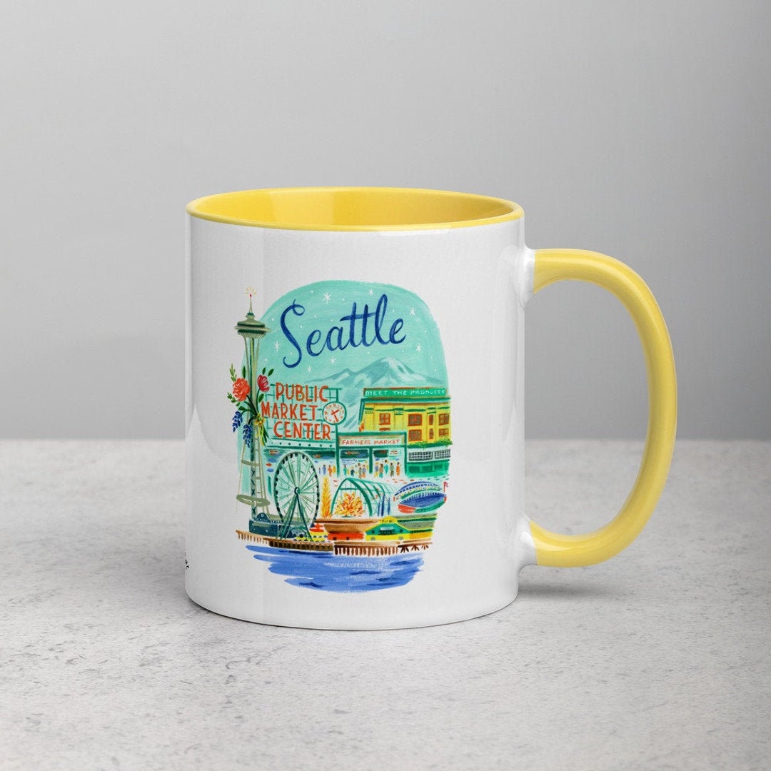 Seattle Mug. Seattle Washington Coffee Mug. Seattle Skyline. Coffee ...