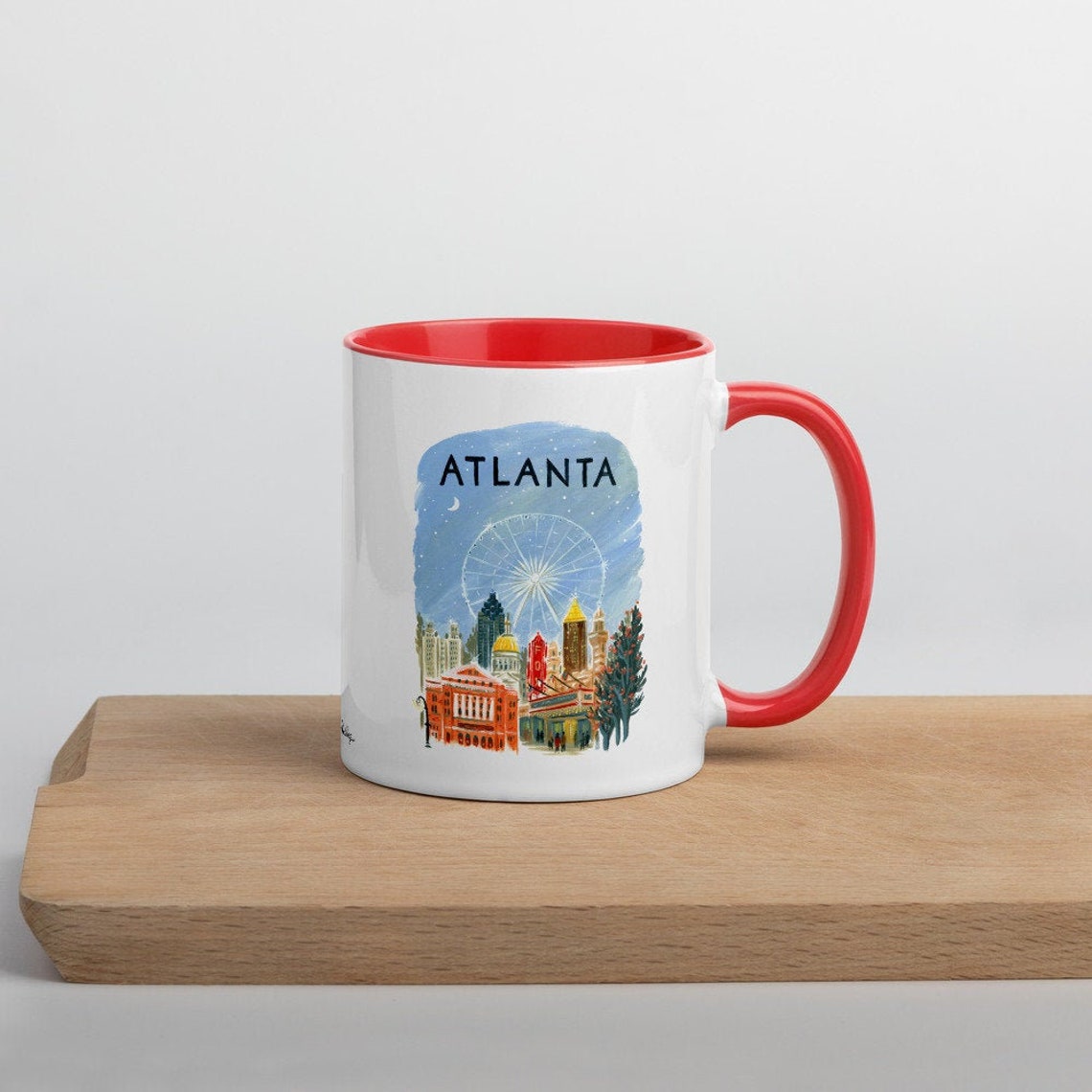 Atlanta Mug. Atlanta Georgia Coffee Mug. Atlanta Skyline. - Etsy