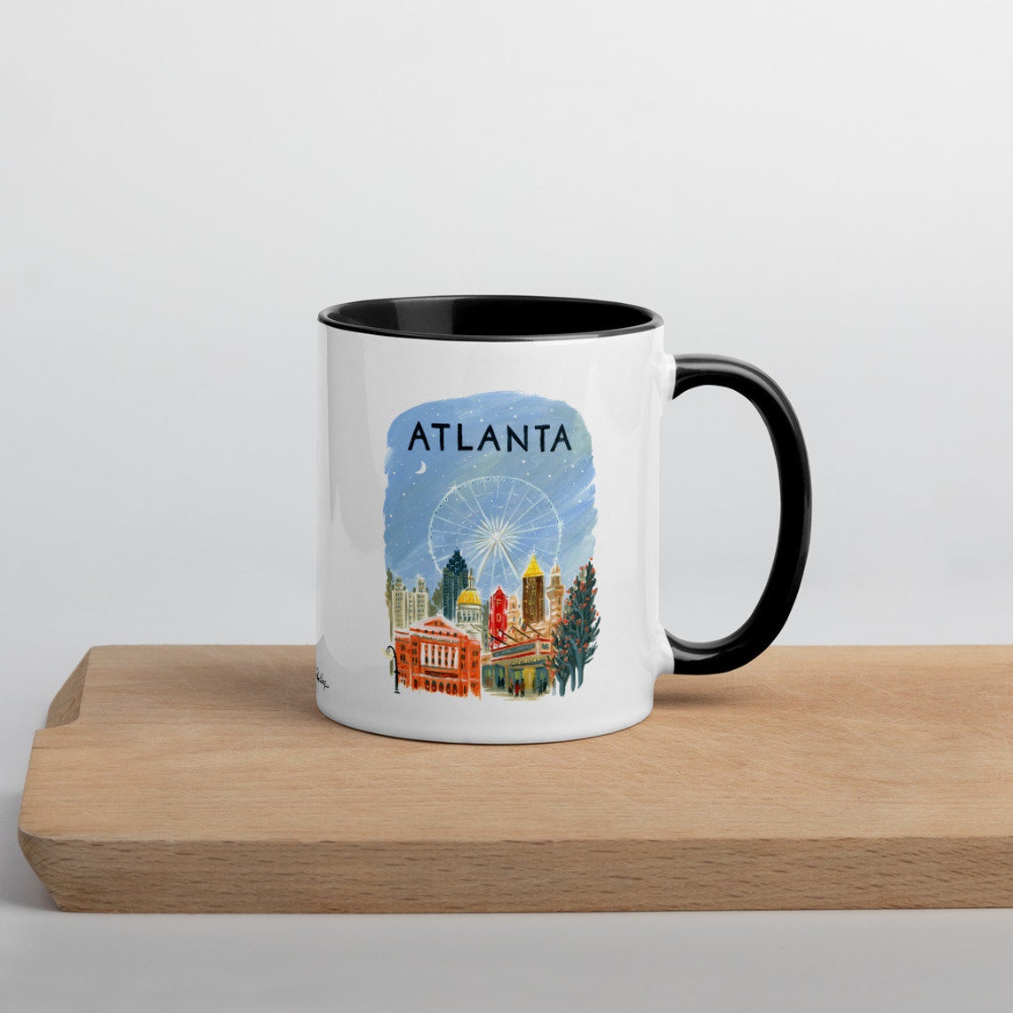 Atlanta Mug. Atlanta Georgia Coffee Mug. Atlanta Skyline. - Etsy