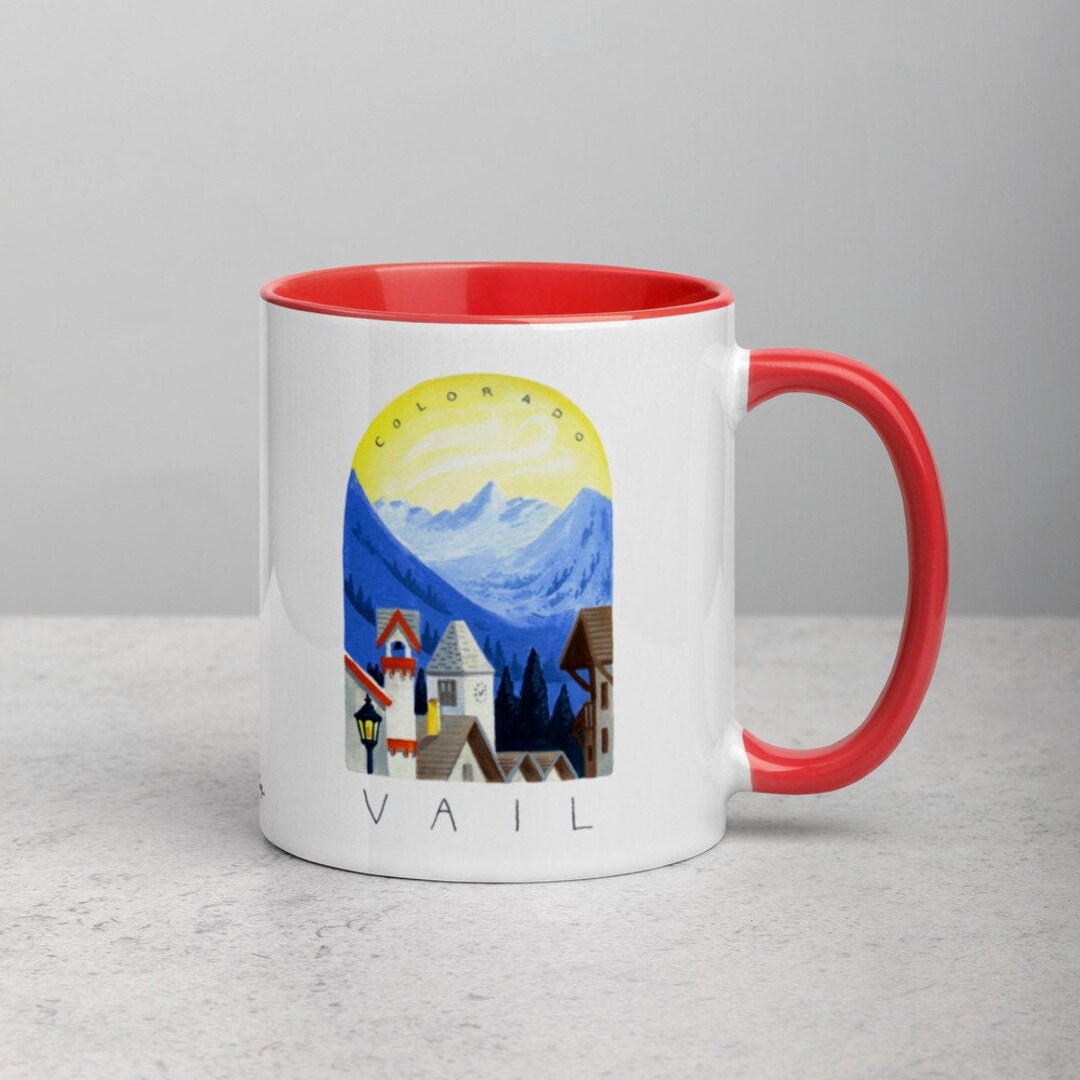 Vail Colorado Coffee Mug. Vail Colorado Art. Vail Ski Resort. Vail Ski ...