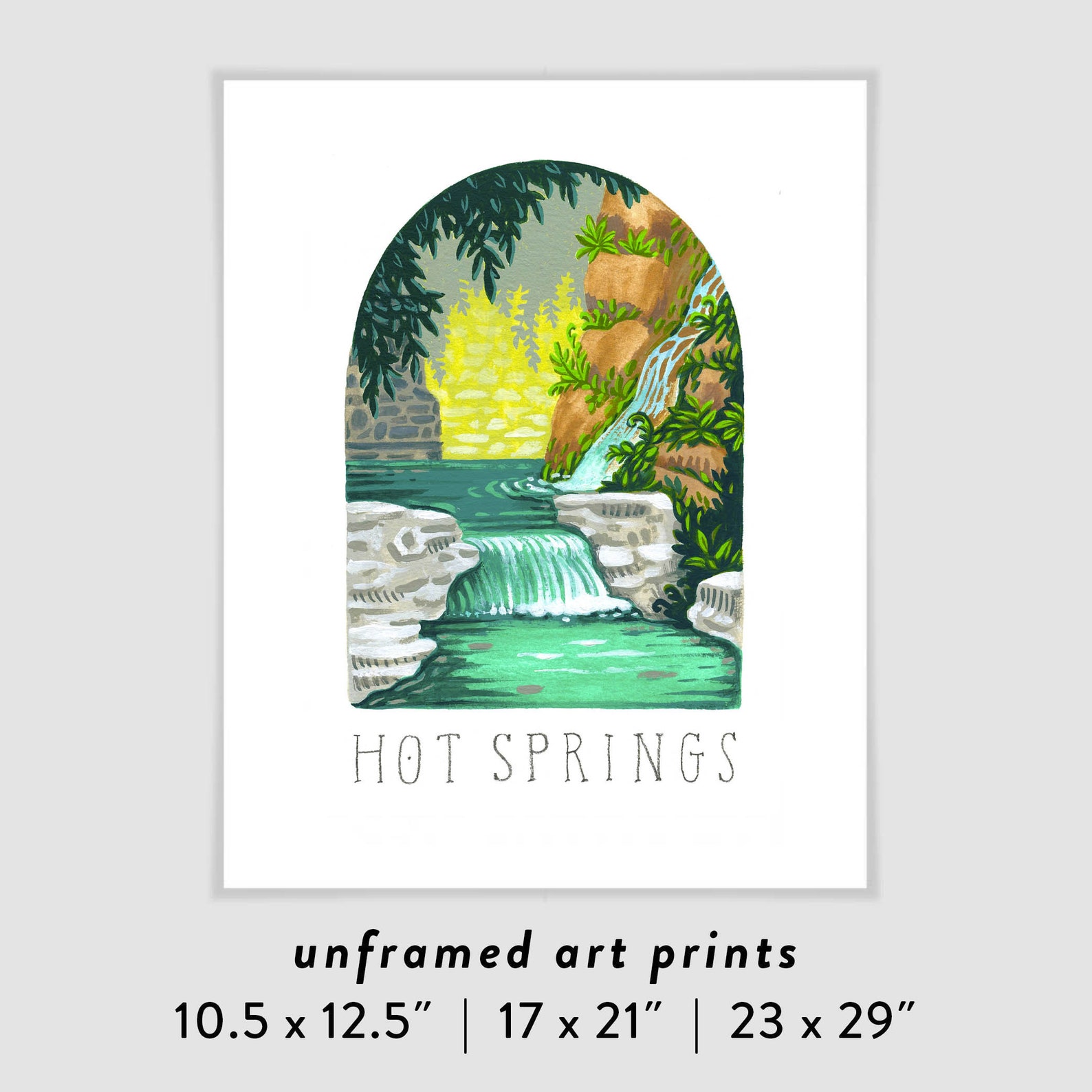 Hot Springs National Park Art Print. Hot Springs Arkansas. - Etsy