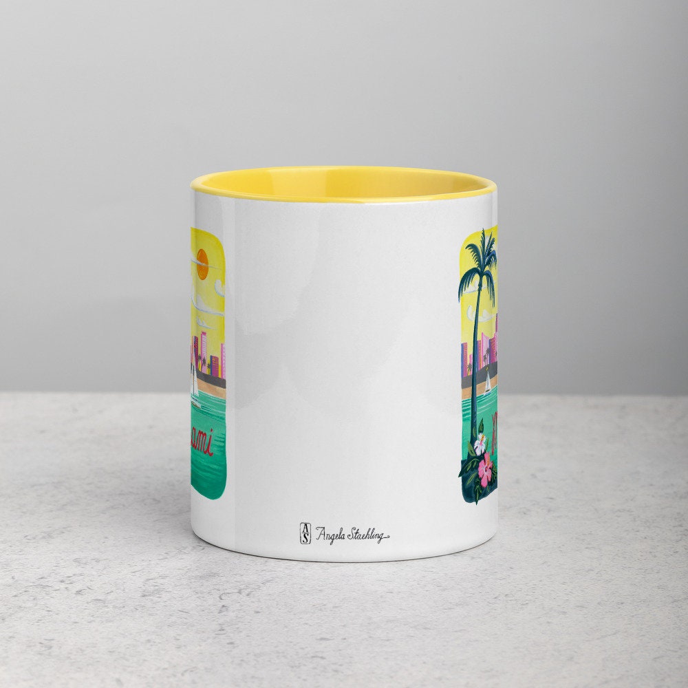 Miami Florida Coffee Mug. Miami Florida Souvenir Gift. Coffee | Etsy
