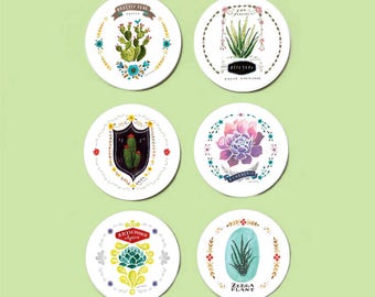Cactus coasters | Etsy