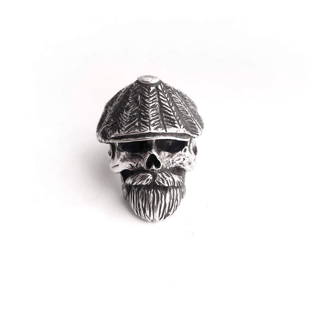 Peaky Blinders Skull Ring Handmade, Harley Davidson Masonic Rock'n Roll ...