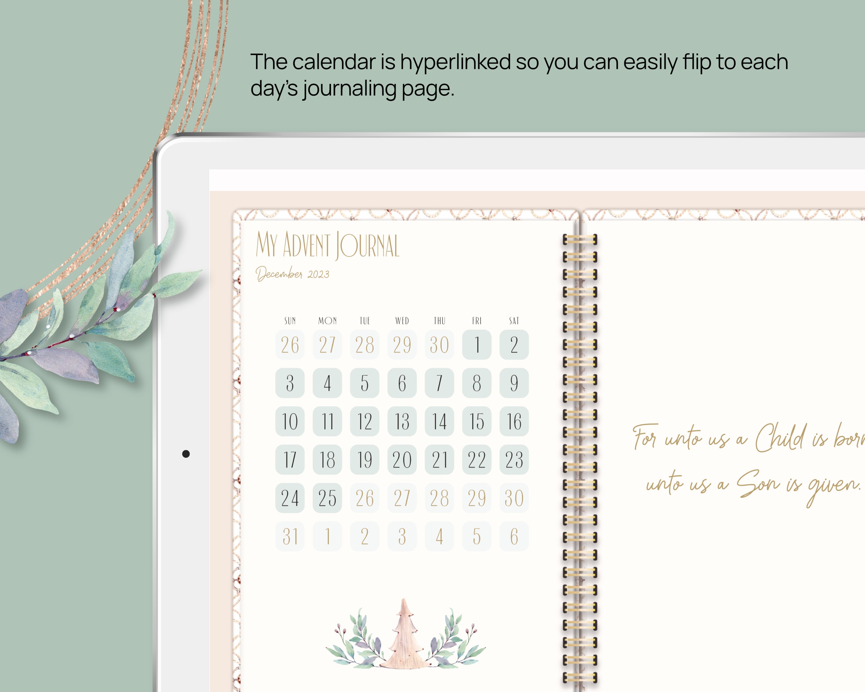 Digital Advent Calendar, Names of Jesus Christmas Bible Study Prayer ...