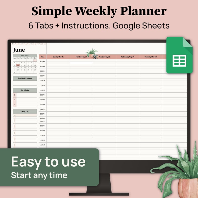 Weekly Planner - Etsy