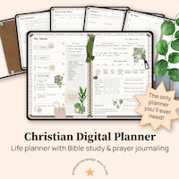 2024/2025 Faith Christian Planner Customizable Digital Planner ...