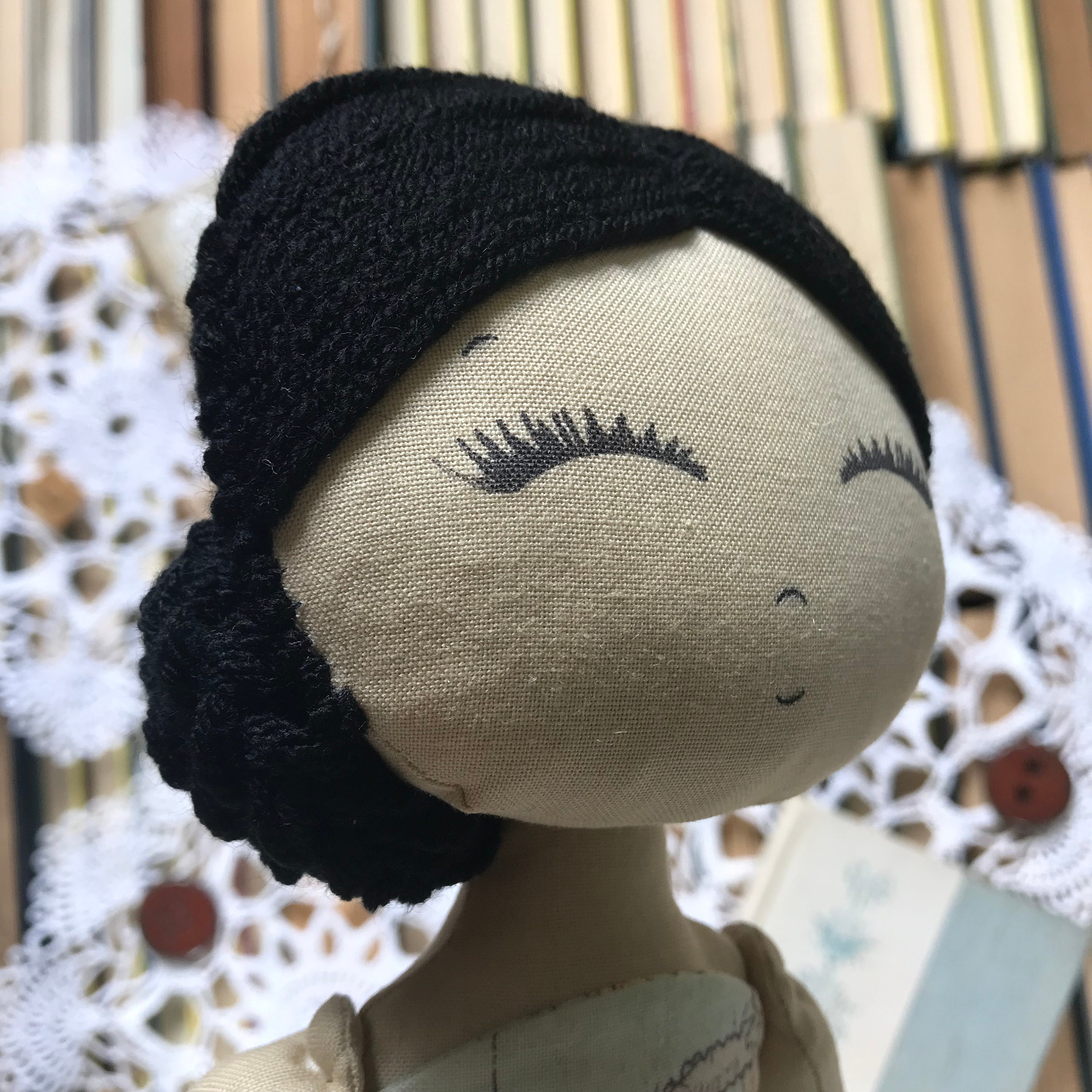 JULIETTE Handmade Fabric Doll Gingermelon Sparkle Starlet Girl Keepsake ...
