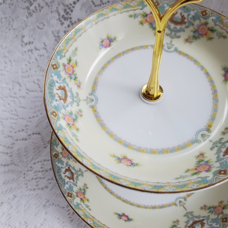 Vintage Meito China Two Tier Bowl Stand MEI 762 Pattern - Etsy
