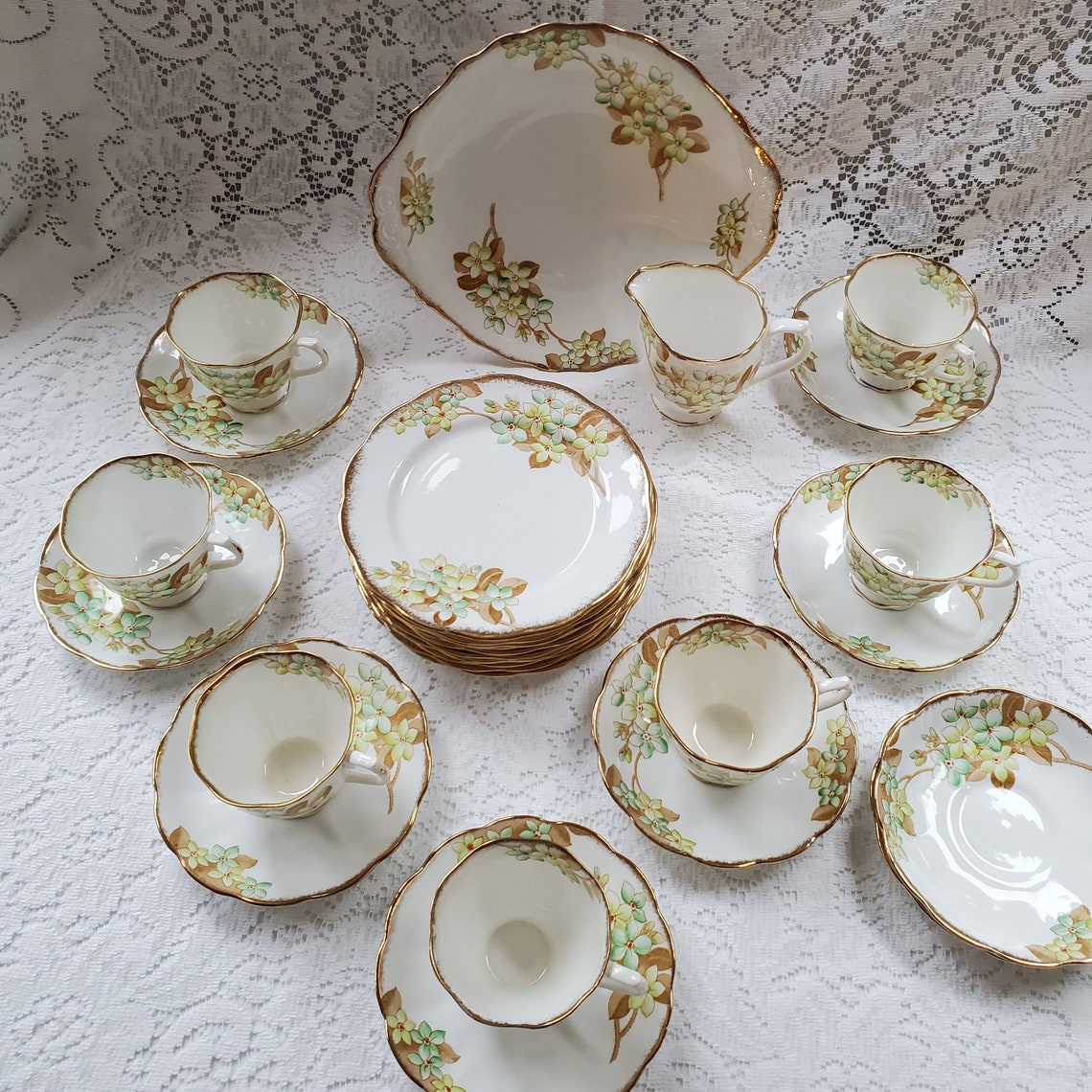 Vintage Royal Albert China Set 28 Pieces Pattern 1827 - Etsy