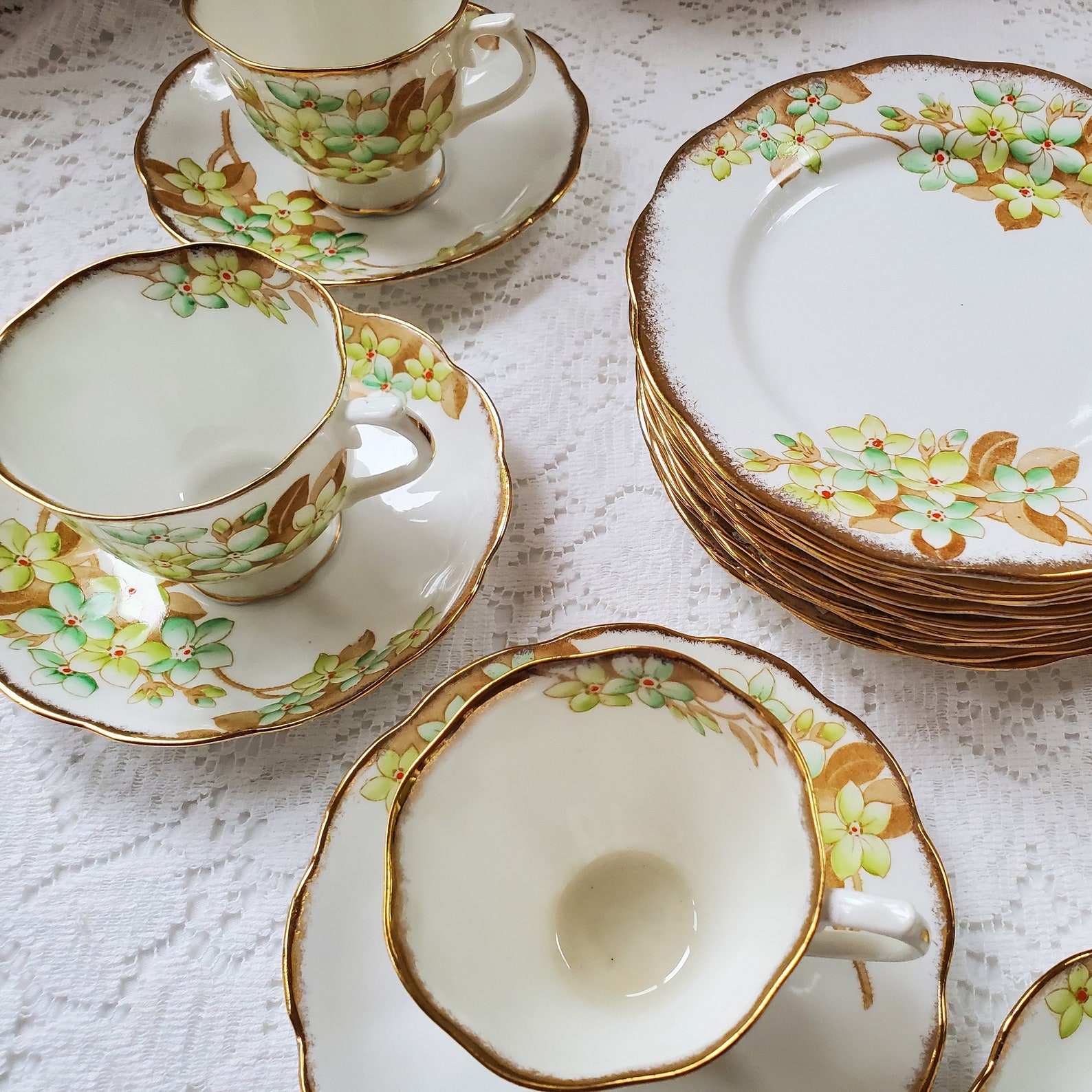 Vintage Royal Albert China Set 28 Pieces Pattern 1827 - Etsy