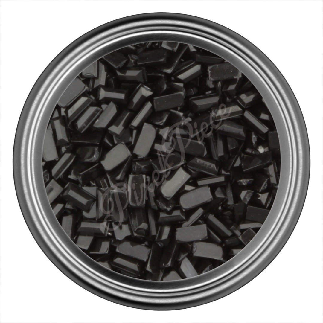 Black Rectangle Rhinestone Gems Flat Back Face Art Nail Art Scrapbook ...