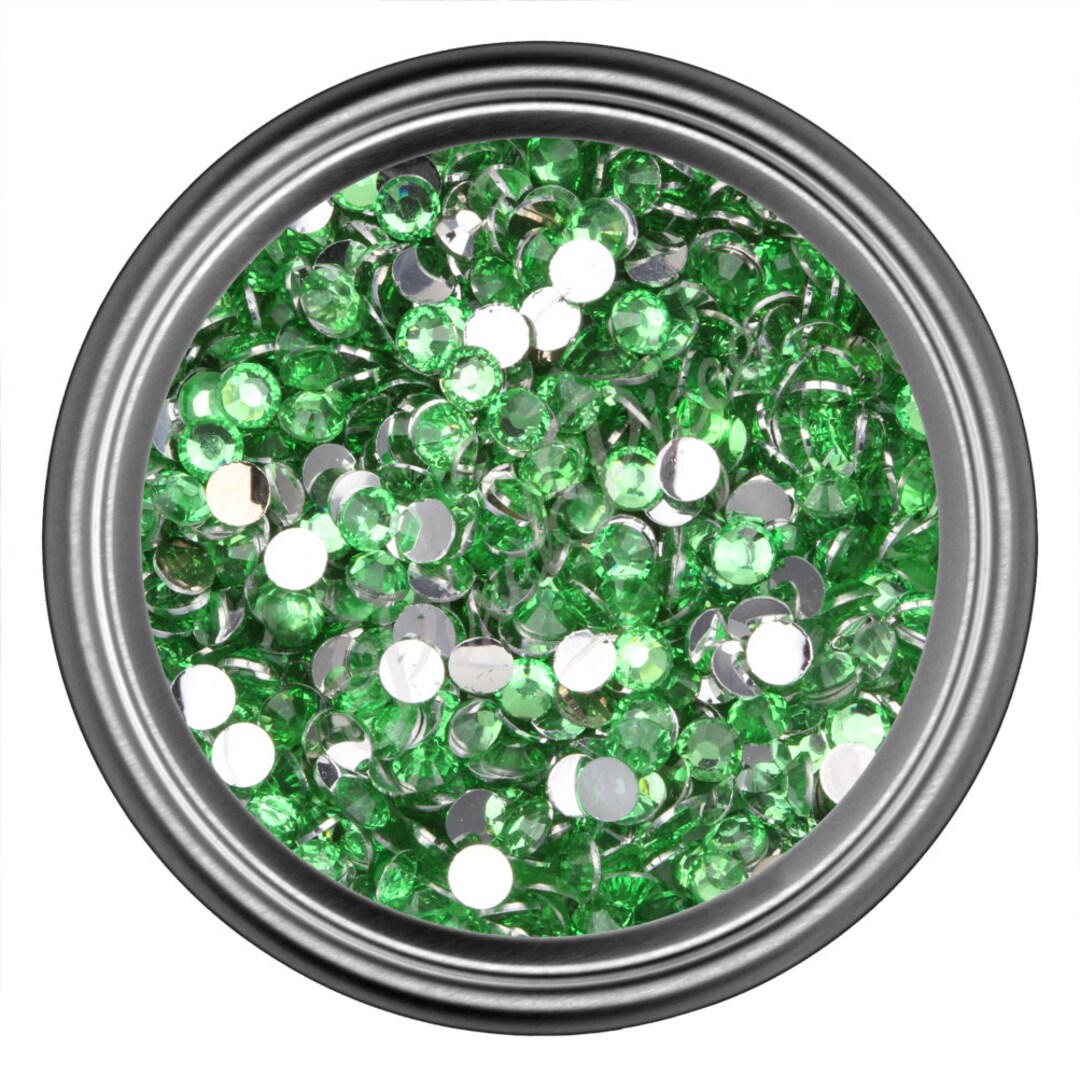 Light Green Round Rhinestone Gems Flat Back 2mm 3mm 4mm 5mm 6mm - Etsy