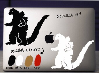 Godzilla sticker | Etsy