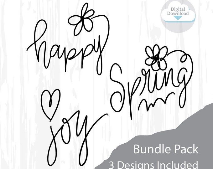 Happy SVG Spring SVG Joy SVG Feel Good Svg Mindfulness - Etsy