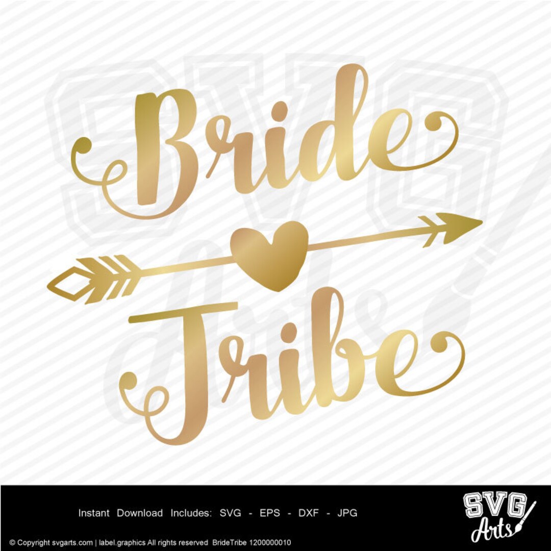 Bride Tribe SVG Bundle: Wedding Cut Files (digital Download) - Etsy