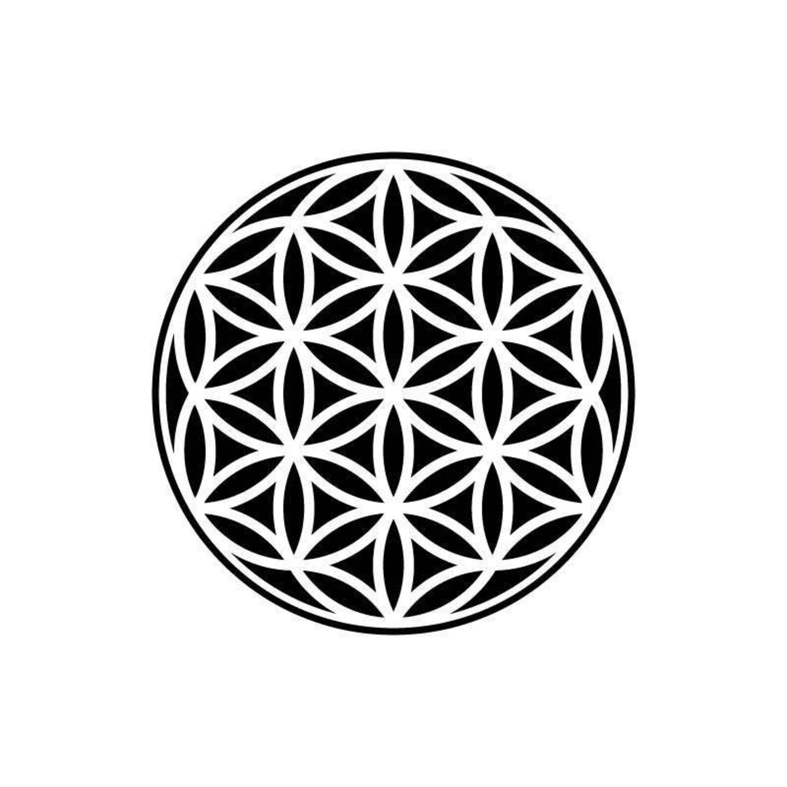 Flor de la vida svg 3 diseños en SVG DXF y eps plantilla - Etsy España