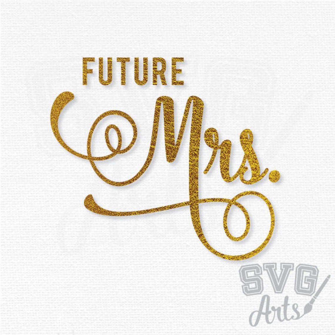 Future Mrs Calligraphy SVG EPS DXF Files for Print and | Etsy