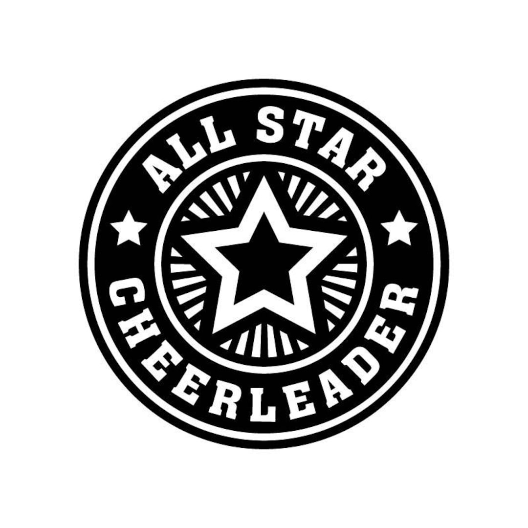 Cheerleader SVG, All Star Cheerleader Badge, Cheerleading Svg ...